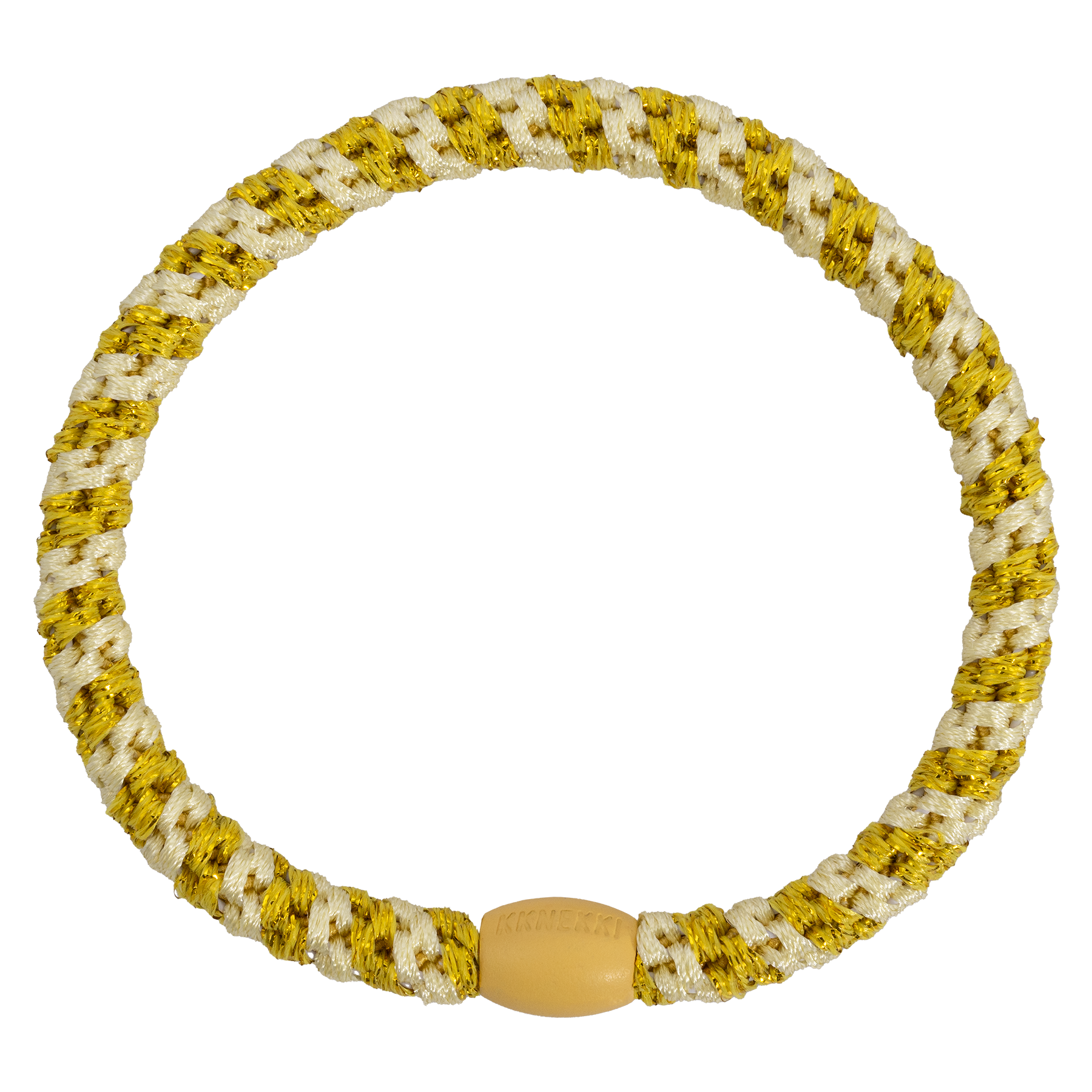 KKNEKKI Slim Light Yellow Sun Glitter Stripe
